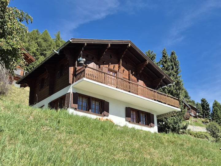 Chalet St Luc Avec Vue Sur Le Cervin Et La Vallée - Grimentz
