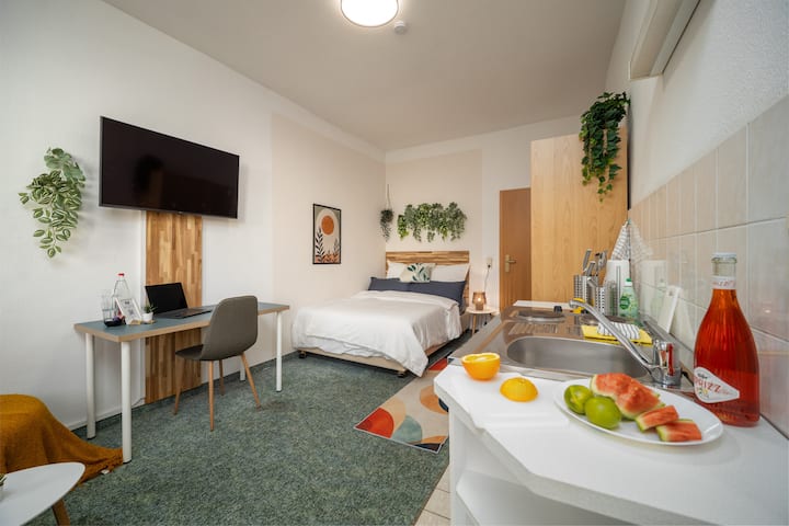 Calm Studio In Old Town With Small Kitchen - Freiberg