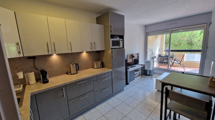 Studio Cabine Avec Loggia, Parking Et Linge Inclus - Le Grau d'Agde