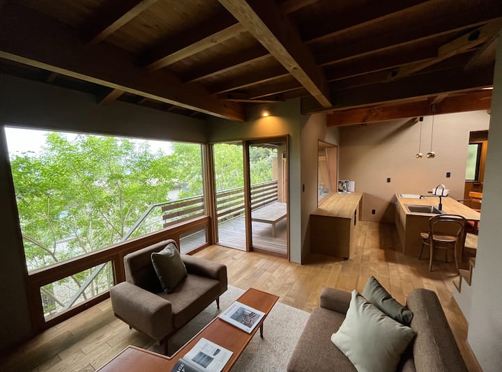 貸切１軒家源泉かけ流し半露天風呂ルネ熱海伊豆山Villa134 - Atami