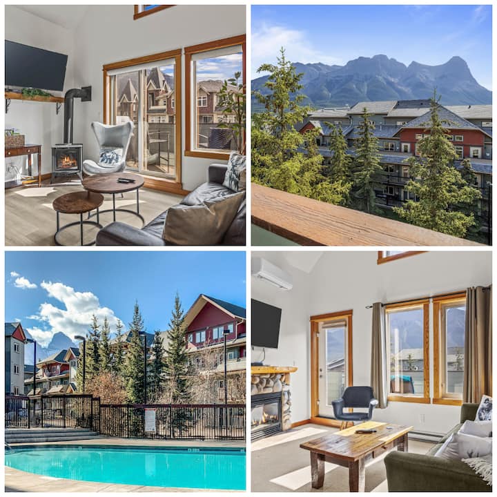 Two Penthouse Suites! Sleeps 10 Views/pool/hot Tub - Canmore