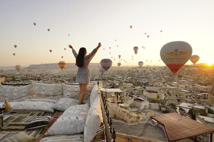 Balloon View Suite-bathtub - Cappadocia