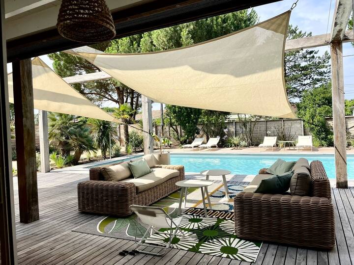 Villa 10 Pers Piscine 500m Plage - Andernos-les-Bains