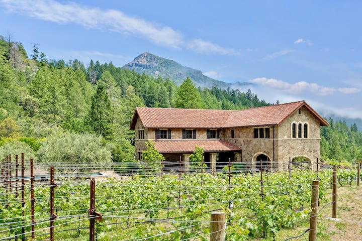 Calistoga Mansion - Vineyard, Pool, 40 Acres, Pond - Calistoga, CA