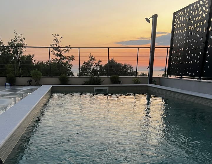 Orange Tree Pool Villa • Serenity Sea View Pool - Montenegro