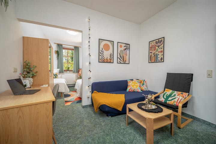 Central Studio - With Sofa & 2 Single Beds - Freiberg