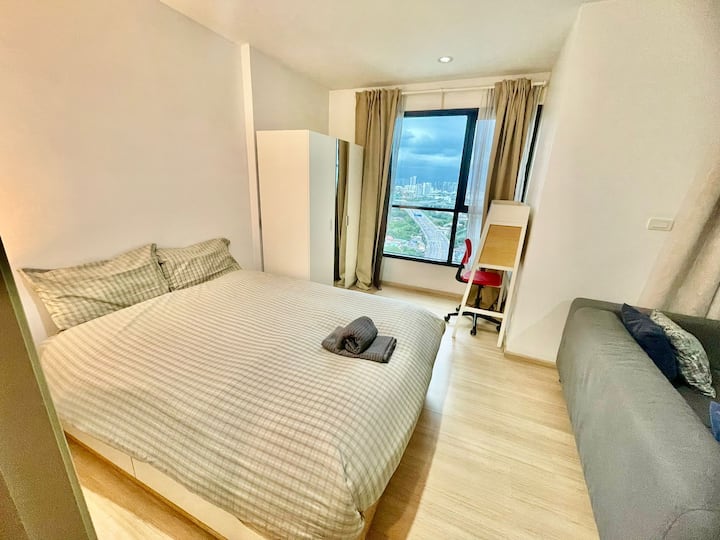 Flat In Bangkok City Center, Great View 25th Floor - Bang Kapi District