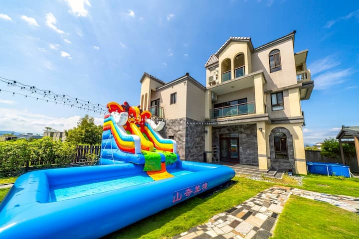 三奇美境 - 原影音卡拉Ok、電動麻將桌、烤肉、遊戲機、庭院包棟 - Yilan County