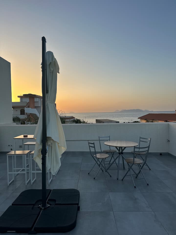 Aeolian View + Private Terrace | Sicily - Oliveri