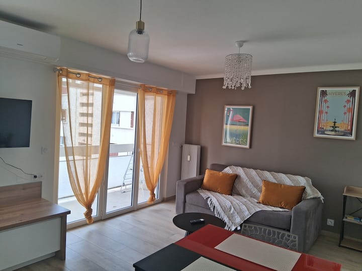 Studio Hyères 2 Pers Clim Balcon Parking - Giens