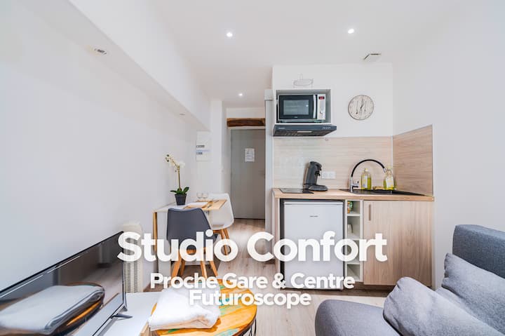 Studio Confort • Proche Gare-centre • Futuroscope - Châtellerault