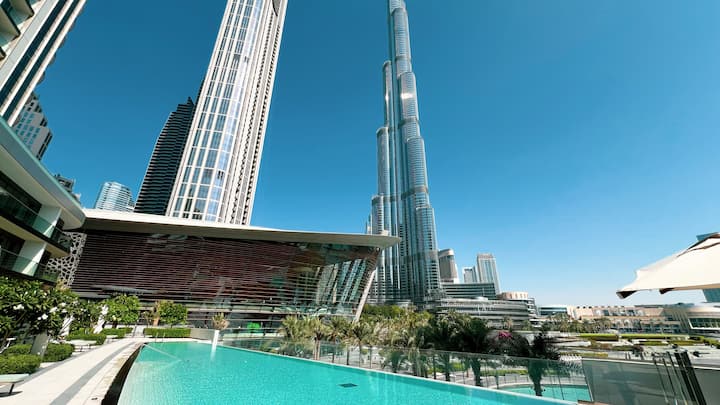 833 Keys | Luxury 2 Br | Pool Burj Khalifa View - Dubai