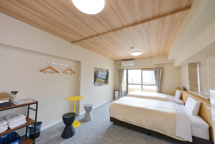 【Annex・furnished】homey Stay/no.23 Twin/2ppl - Fukuoka
