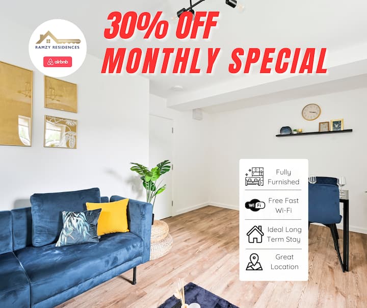 30%off|stay30nights|contractor|parking|wifi - Sevenoaks