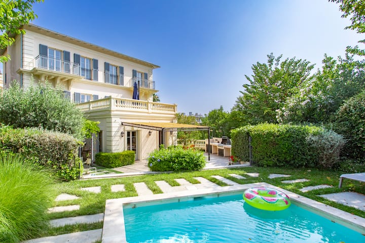 Villa 12pers Piscine Parkings Clim Bbq 10mins Mer - Niza