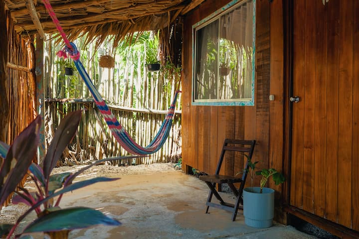 Bolontikú Jun: Cabaña Terraza Privada Y Parking - Bacalar