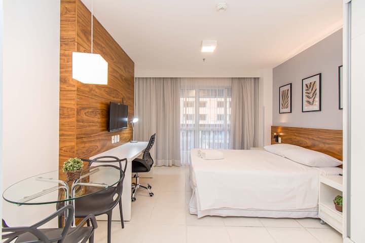 Flat Prox. Esplanada Com Wi-fi, Piscina E Garagem - Brasilia (Brazil)