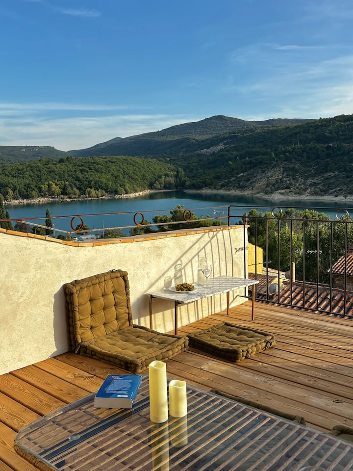 Vue Lac Avec Terrasse Privée - Aiguines