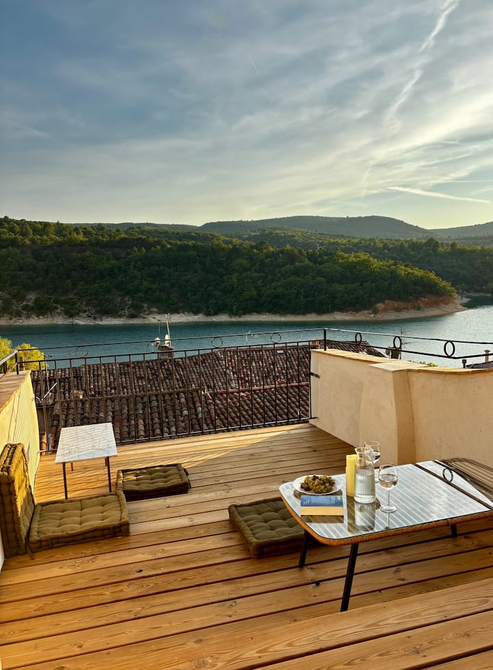 Vue Lac Avec Terrasse Privée - Aiguines