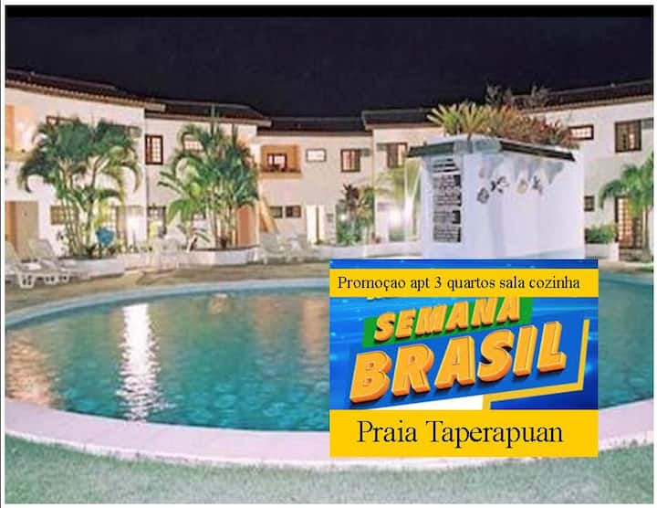 Apto N.25 Com 3 Quartos Piscina Praia Taperapuan. - Porto Seguro