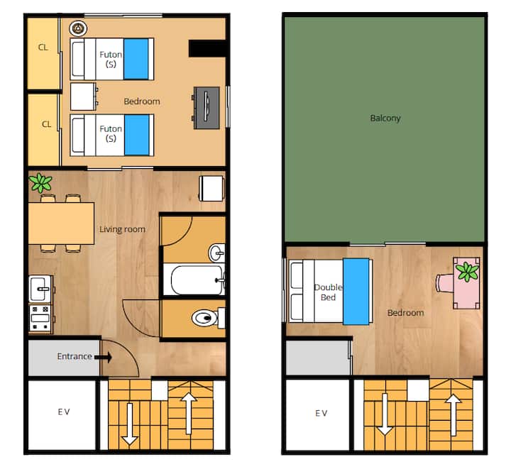 4ppl Cozy Apt Teradacho Sta. 4 Min丨couples - Japon