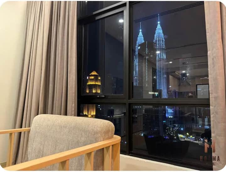 @S1b18a 市中心｜双子塔景观｜浴缸 Best 1br Bathtub & Klcc View! - Sentul