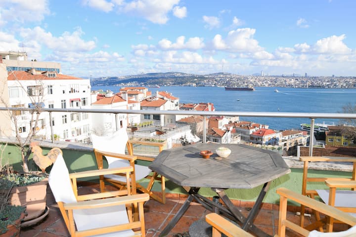 Bosphorus Skyline 6br Duplex W/ Rooftop Terrace - 