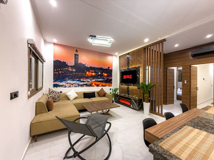 Chic City Stay | Private Jacuzzi + Free Wi-fi - Marrakech