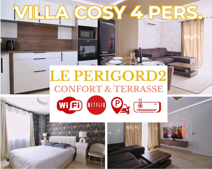 Villa Périgord 2-spacieux-clim-wifi-parking-jardin - Le Pontet