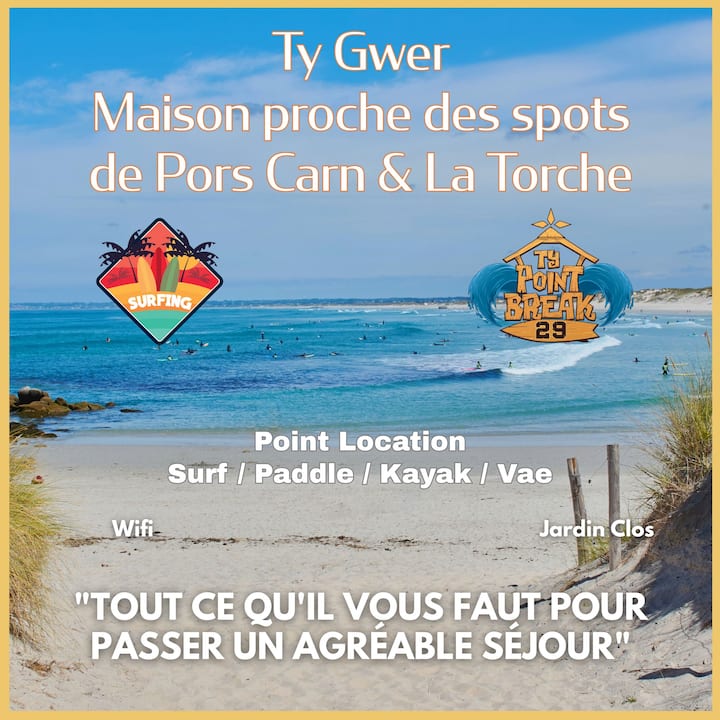 Ty Gwer Proche Des Plages De Pors Carn & La Torche - Penmarch