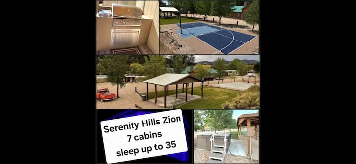 99. Family Reunion Cabins: 7 Cabins+yard, Sleep 35 - Orderville, UT