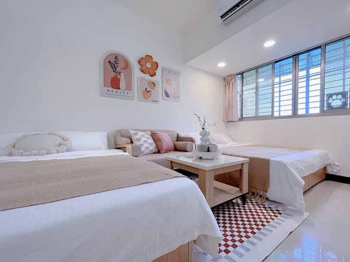 [有窗]4-person Stay | Clean, Comfortable, Near Bemen - Wanhua District