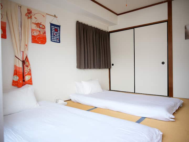 日本旅程首选｜Kix关西机场 心斋桥 難波 直达｜上本町 鹤桥附近｜神户奈良直达整套两居室民宿301 - Osaka