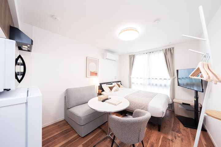 【松之谷301】浅草边的理想公寓｜大床/沙发床/厨房wifi/电视/空调/浴缸｜适合情侣或独自旅行者 - Akihabara