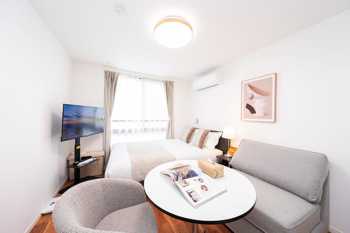 【松之谷402】浅草边的理想公寓|大床/沙发床/厨房wifi/电视/空调/浴缸|适合情侣或独自旅行者 - Ueno