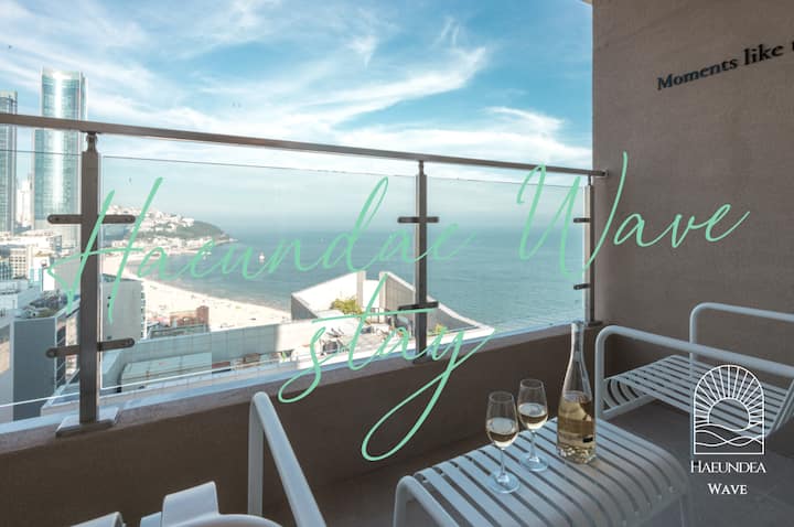 [오픈특가]#해운대해변 도보3분#파노라마오션뷰#초고층#호텔침구#포토존#테라스2개#풀옵션 - Busan