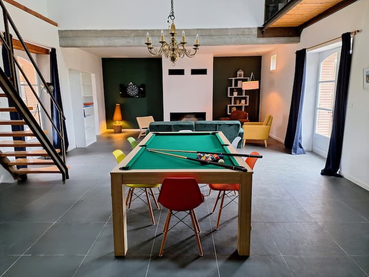 Maison Avec Piscine & Billard : L’oustal D’aygues - Nailloux