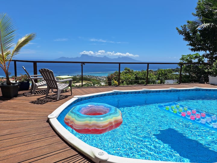 Cozy Bungalow Vue Exceptionnelle - French Polynesia