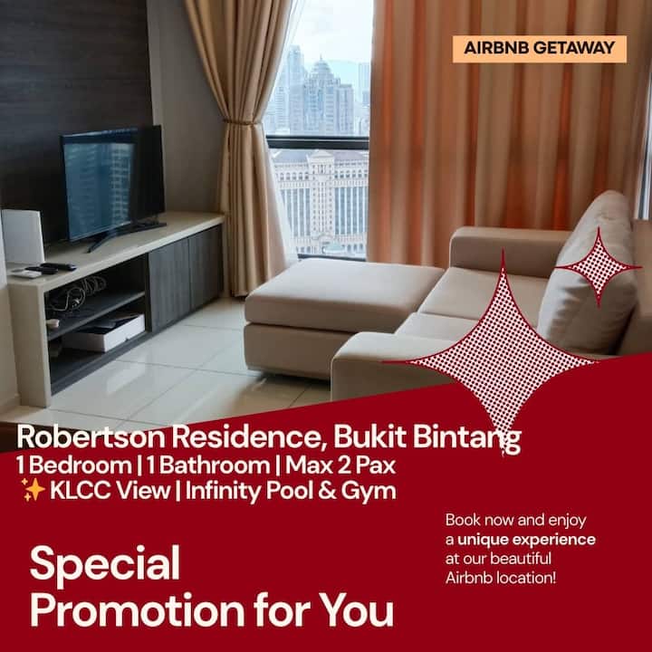 1br Robertson Bukit Bintang | Klcc & Kl Tower View - Cheras