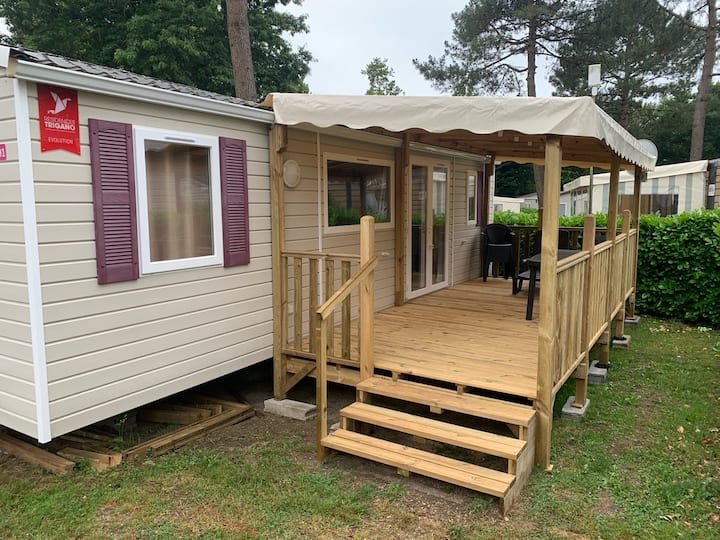 Mobil Home 35m2, 6 Pers, 3ch, Terrasse Couverte - Pont-Aven