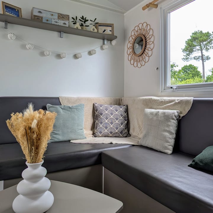 Mobil-home Confort - Camping 4* - Clim & Plage - Lit-et-Mixe