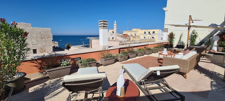 Luxury Sea Palazzo Terrasse Panoramique Vue Mer - Trani
