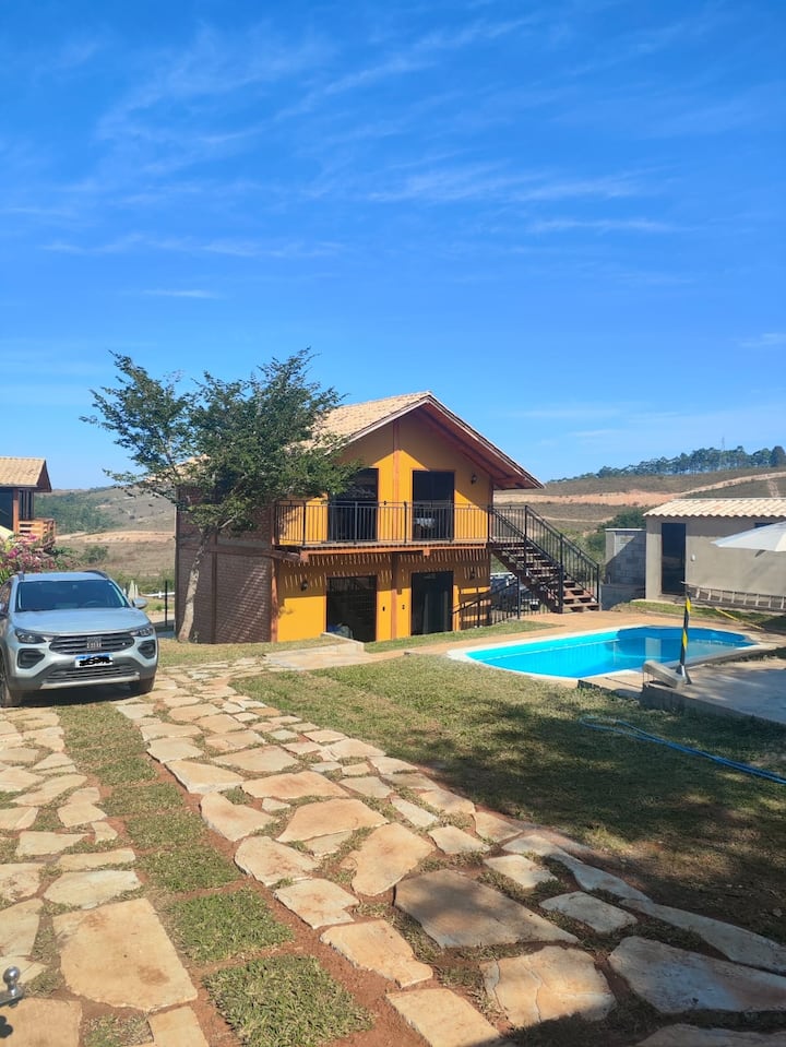 Chalé Com Varanda A 7 Minutos De Tiradentes - Minas Gerais