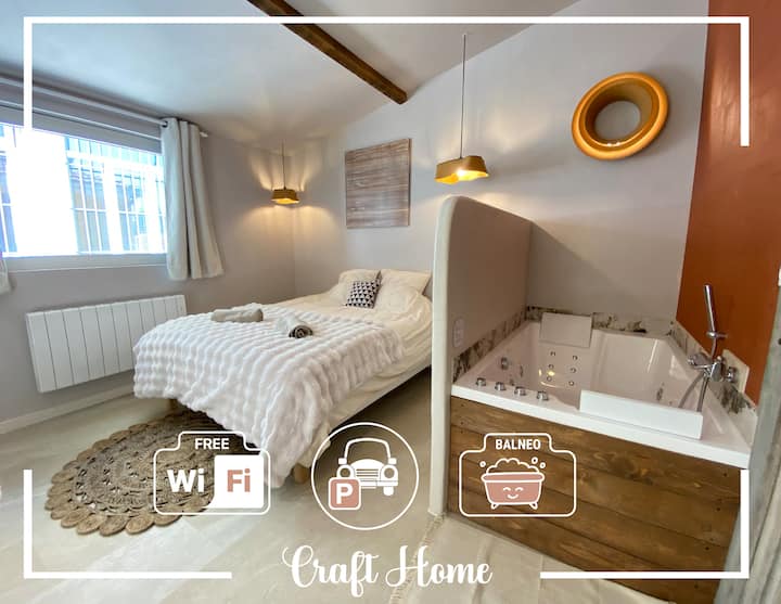 Craft Home– Le Céramiste – Balnéo/ Parking Privé - Saint-Étienne