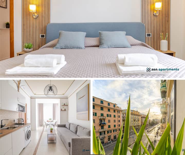 Zenapartments: Stylish 2br, Sleeps 4 | Port - Gênes
