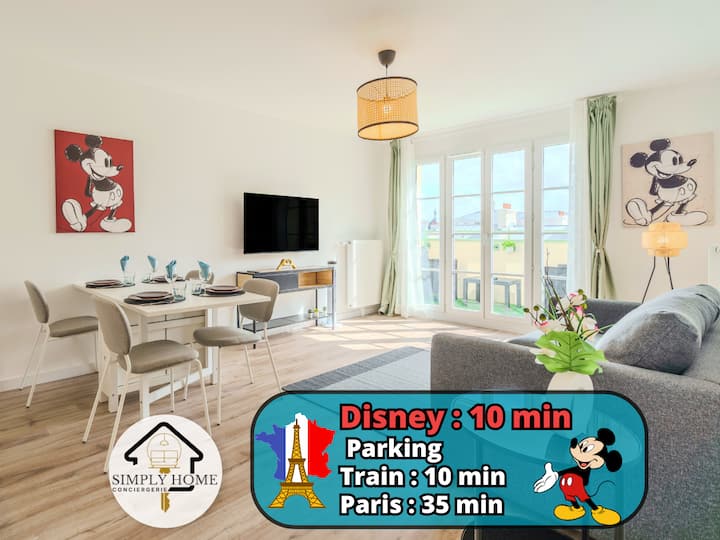 Céleste Disney 7min/ Gare 10min/ Paris + Parking - Serris