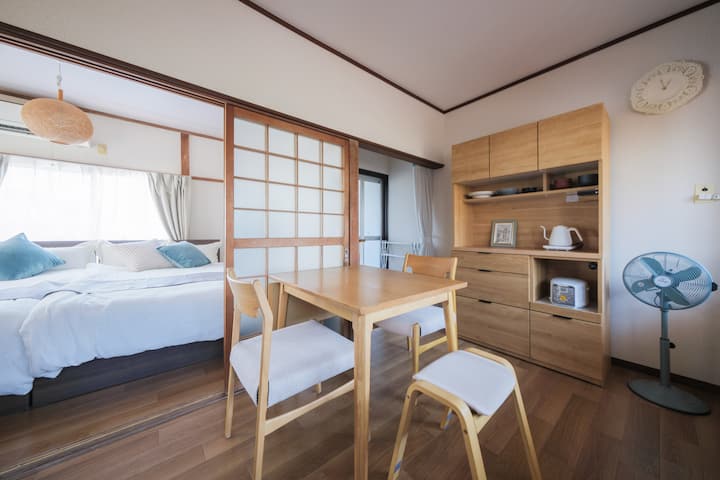 昭和レトロなアパート/101/貸切/駐車場/大和駅15分/3名/27㎡/1階/新宿渋谷/横浜/ 鎌倉 - Kanagawa
