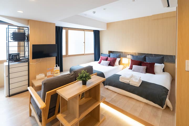 天王寺203|临近天王寺、通天阁、难波|地铁直达难波、日本桥|鹤桥站徒步约2分|全新日式公寓 - Japan