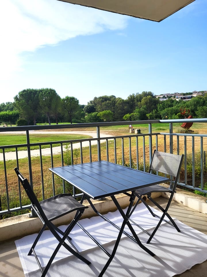 T2 - Cosy, Piscine, Vue Sur Le Golf - モンペリエ