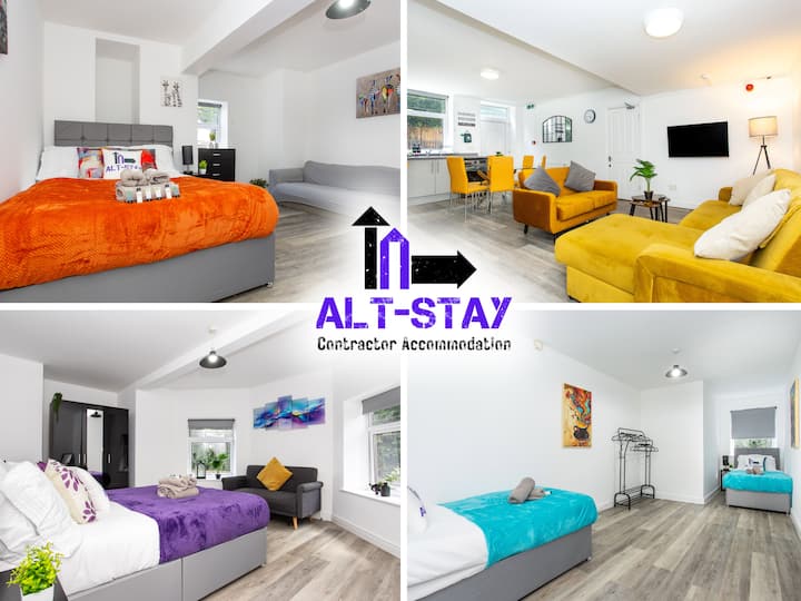 Contractor Base|4br|longstays|5 Min Centre & M1j41 - Barnsley